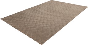 Kusový koberec Diamond Cut 800 Taupe, 80x150, hnedá, obývacia izba, Obsession