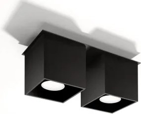 Stropní svítidlo SOLLUX Quad 2 GU10 2x40W bez zdroje SL.0063 černá