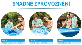 Marimex | Bazén Marimex Florida 3,66x0,99 m se zabudovaným skimmerem - motiv TEAK (poškozený obal) | 103402852