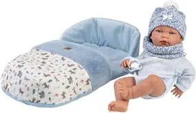 Llorens 73825 NEW BORN CHLAPEČEK - realistická panenka miminko s celov
