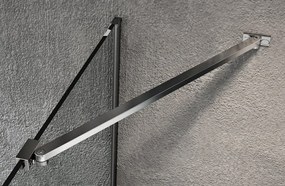Gelco VARIO CHROME sprchová zástěna 80 x 200 cm jednodílná k instalaci ke stěně chrom sklo kouřové GX1380GX1010