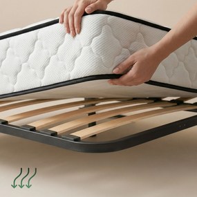 Jednolůžková postel se zvedacím roštem Trento 120x200 bílá