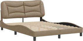 Rám postele bez matrace Hvar cappuccino 140x190 cm umělá kůže 3207999