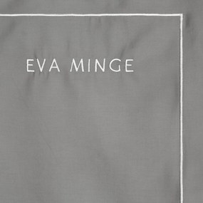 SATÉNOVÉ LOŽNÍ POVLEČENÍ EVA MINGE H 220X200 CM, 2 KS 70X80 CM ŠEDÁ