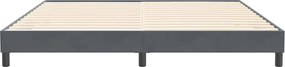 Postel Box Spring bez matrace tmavě šedá 200x220 cm samet 3315892
