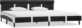 Rám postele s LED světlem šedý umělá kůže 180 x 200 cm 280311