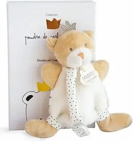 Doudou Dárková sada - Hračka s úchytem na dudlík medvídek král 15 cm /