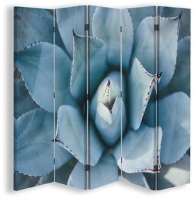 Ozdobný paraván Květy kaktusů - 180x170 cm, pětidílný, klasický paraván