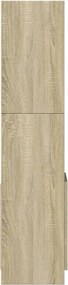 Skříň highboard dub sonoma 92 x 33 x 140 cm kompozitní dřevo 3309611