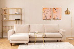 Hanah Home Rohová pohovka BERLIN levá krémová