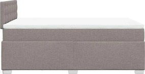Box spring postel s matrací taupe 120x190 cm textil 3285845