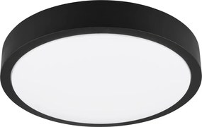 Černé LED stropní svítidlo ø 40 cm Iseo – Trio