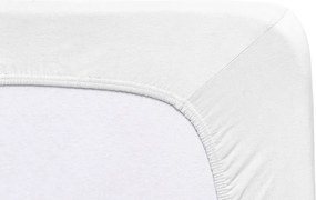 Florella Prostěradlo Avance Jersey Elastan Weiss, 180x200-220 cm