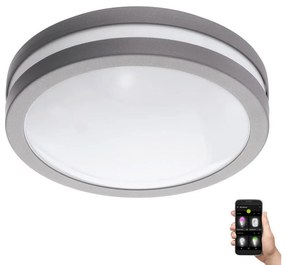 Eglo Eglo 33572 - LED Stmívatelné koupelnové svítidlo LOCANA-C 14W/230V IP44 stříbrná EG33572