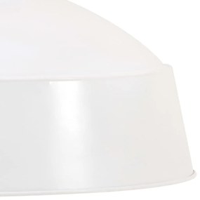 vidaXL Industriální závěsné svítidlo 58 cm bílé E27