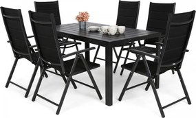 HomeGarden Zahradní nábytek Ibiza Alu Black / Black 6+1
