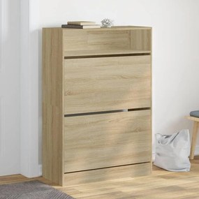 Botník se 2 výklopnými zásuvkami dub sonoma 80 x 34 x 116 cm 3214408
