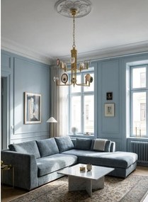 Kovové závěsné svítidlo ve zlaté barvě Glamour – Premier Housewares