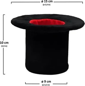 MORAVSKÁ ÚSTŘEDNA Klobouk kouzelníka Pokustóna Bob a Bobek 10 cm / Ply