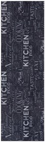 Hanse Home, Běhoun Cook & Clean 105731 Black White, 50x150, černá, černobílá, kuchyně