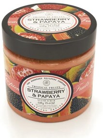 SOMERSET Cukrový peeling - Jahody a papája, 550g