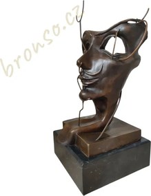 Salvador Dalí - Autoportrét - Bronzová socha