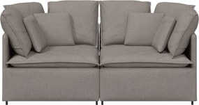Modulární pohovka s polštáři textil taupe 3321242