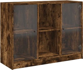 Příborník kouřový dub 102 x 37 x 75,5 cm kompozitní dřevo 3295875
