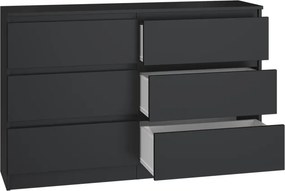 FALCO Komoda Malvína M6 120 černá
