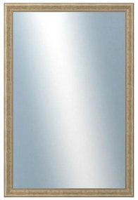 DANTIK - Zarámované zrcadlo - rozměr s rámem cca 80x120 cm z lišty KŘÍDLO malé stříbrné patina (2775)