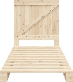 Rám postele s čelem 90 x 200 cm masivní borové dřevo 3281550