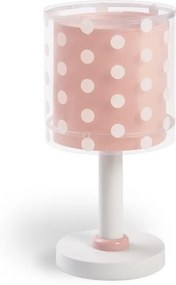 Dětská stolní lampička Dots korálová