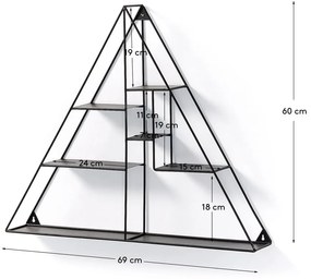 Nástěnná police La Forma Neth, výška 60 cm