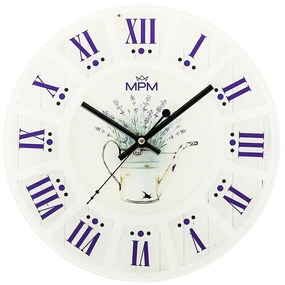 MPM Okouzlující skleněné hodiny MPM Provence E09.4376