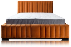 Čalouněná postel 160x200 cm Veggie (měděná). 1036140