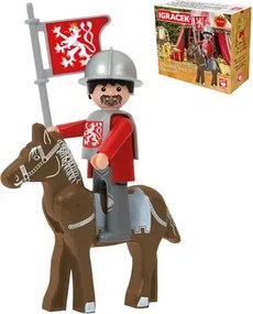 EFKO Igráček Karel IV. Loučeň / Herní set se zbrojí a koněm / 7,5 cm /