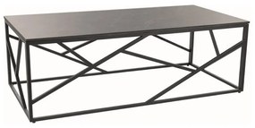 Konferenční stolek Escada III - obdélník, šedá / černá
