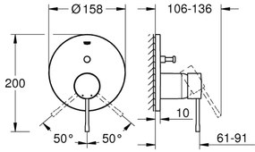 GROHE 24058001 - Baterie ESSENCE lesklý chrom