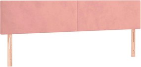 Box spring postel s matrací růžová 120x190 cm samet 3270462