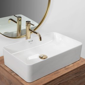 Rea Berta 55 umyvadlo, 56 x 36 cm, bílá, REA-U5055