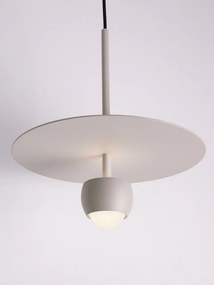 Béžové hliníkové LED závěsné svítidlo ø 30 cm Edem – Nova Luce
