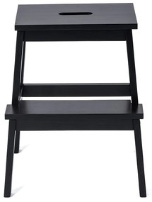 Černá stolička z kaučukového dřeva Corg - Bonami Essentials