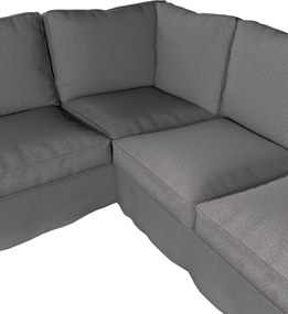 Potah na pohovku IKEA  Ektorp rohová barva šedá látka pletený vzor