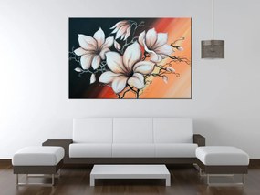 Gario Ručně malovaný obraz Magnolie při západu Rozměry: 100 x 70 cm