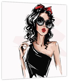 Obraz - Fashion woman (30x30 cm)