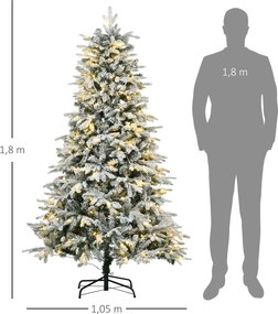 Umělý vánoční stromek s osvětlením 180cm