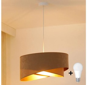 Brilagi - LED Lustr na lanku LYRA 1xE27/15W/230V hnědá/zlatá
