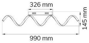 Wofi 9398.01.15.7000 - LED Stmívatelný přisazený lustr RUSSELL LED/32W/230V