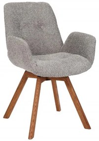 Designová židle Dub Baltic šedý otočná/ 44200