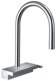 Hansgrohe Aquno Select M81, páková kuchyňská baterie 170, vytahovatelná sprška, 3jet, sBox, chromová, HAN-73831000